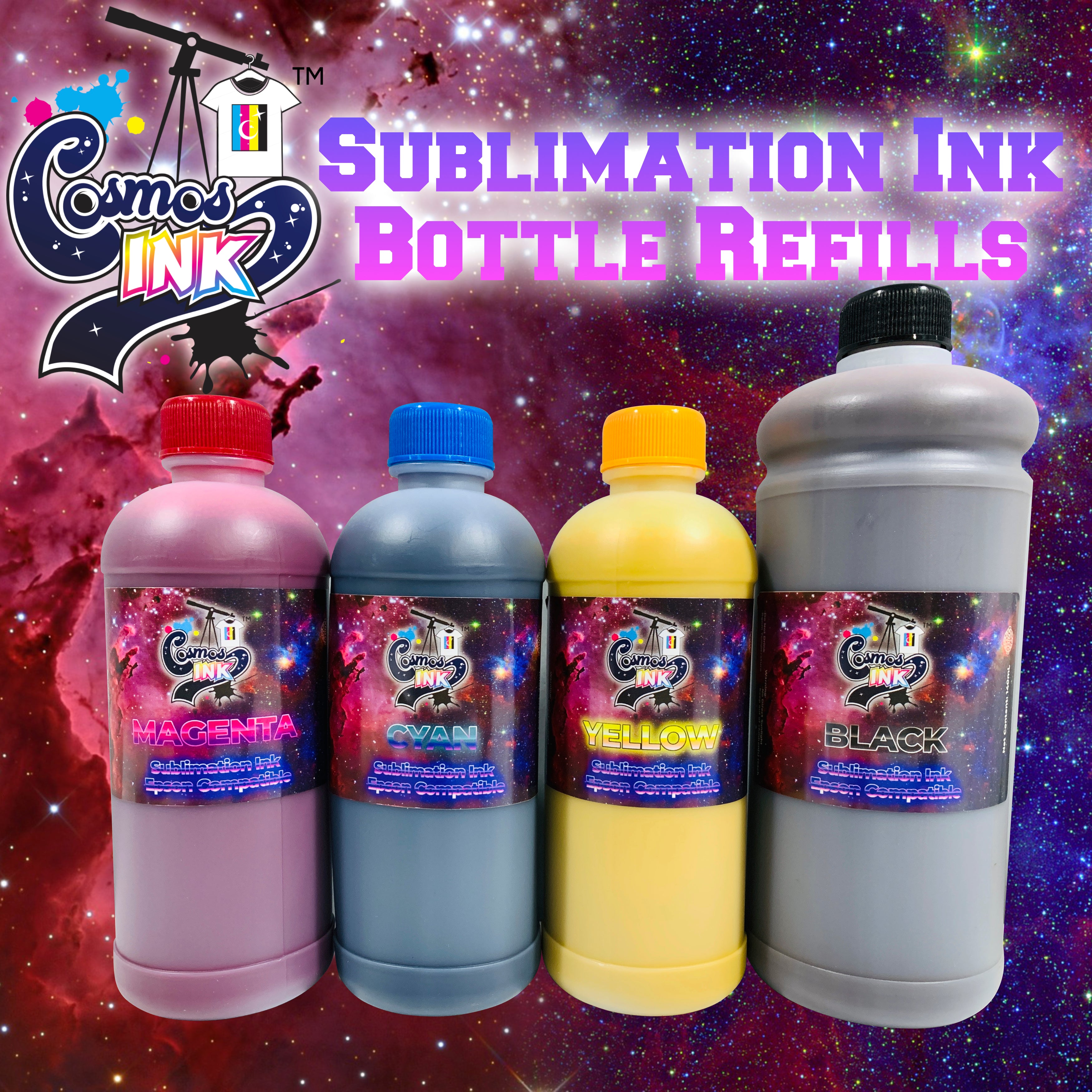 Epson Printer Sublimation Ink Refills | Cosmos Ink®