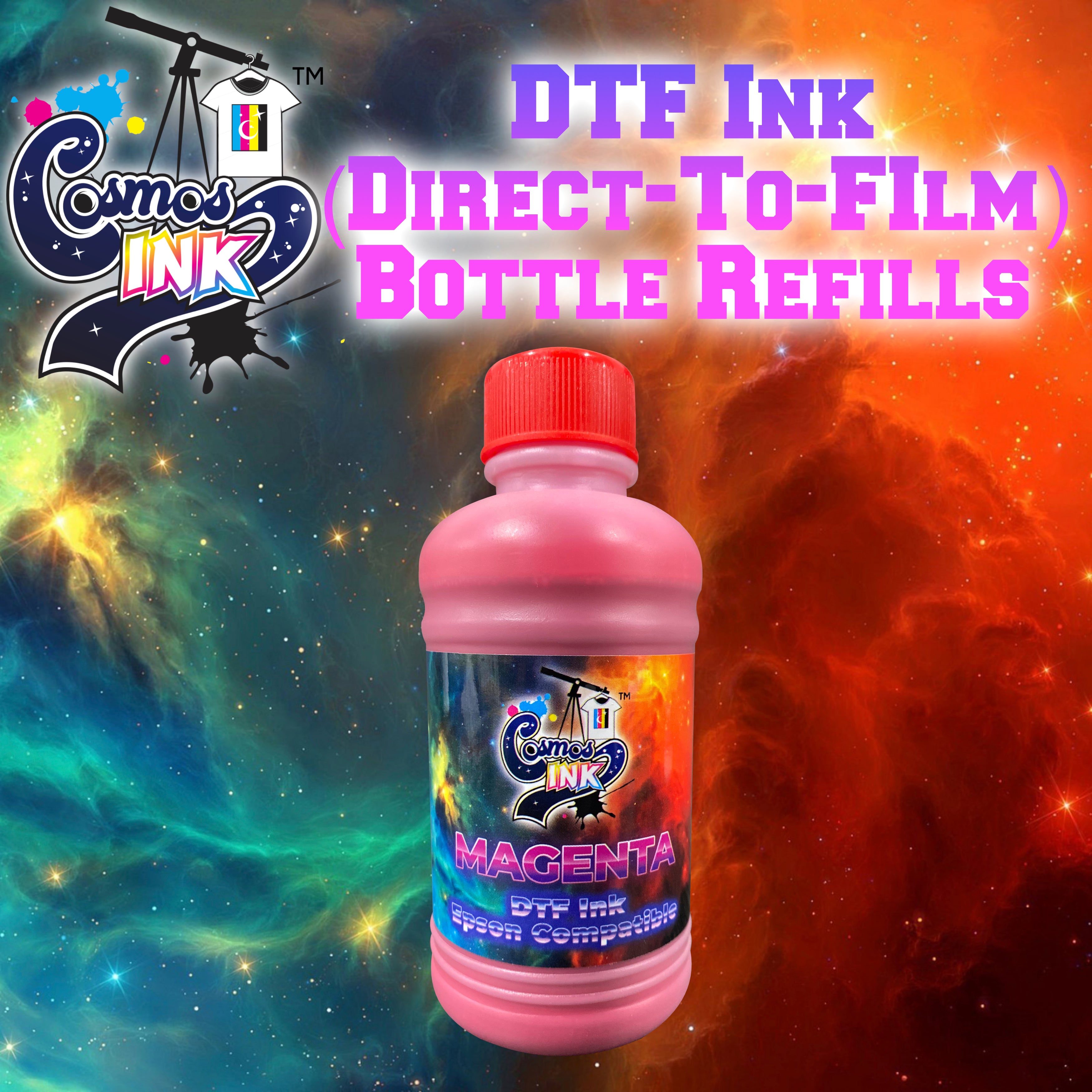 Epson Printer DTF Ink Refills | Cosmos Ink®